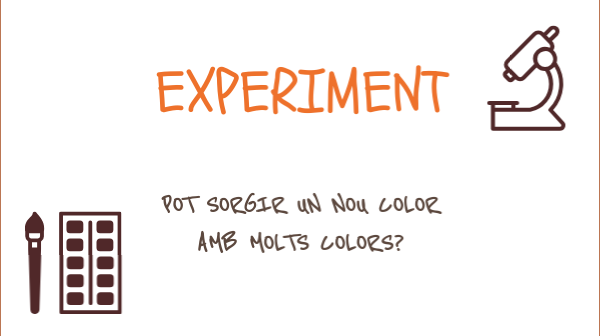 EXPERIMENT: POT SORGIR UN NOU COLOR AMB MOLTS COLORS?