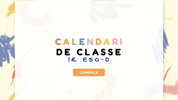 calendari 1r D | Genially