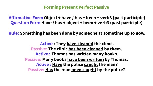 Look 6 u5 passive present perfect | Genially