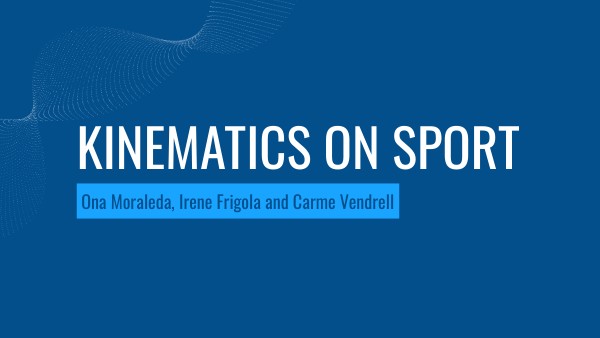 Kinematics on sport
