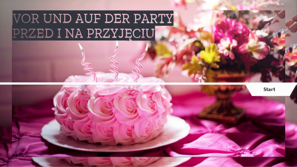 Vor und auf der Party