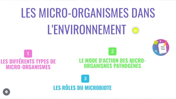Les micro-organismes dans l'environnement | Genially