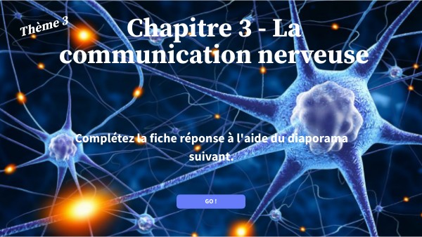 Chapitre 3 - La communication nerveuse | Genially