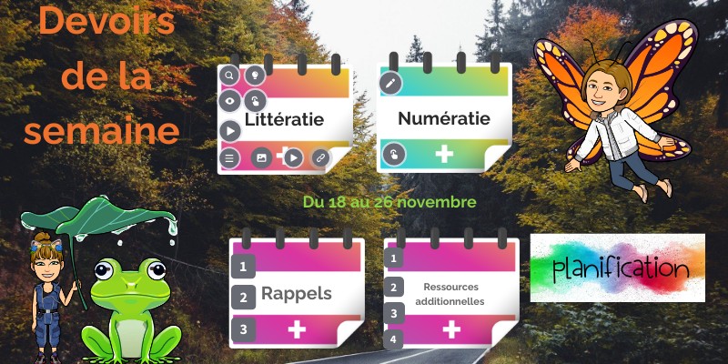 009 Devoirs (18 au 26 novembre) | Genially