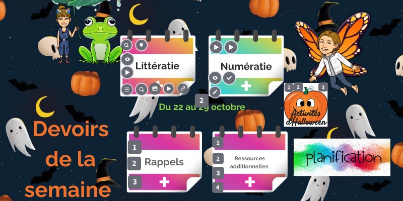 005 Devoirs (22 au 29 octobre) | Genially