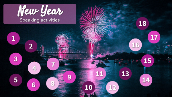 New Year' speaking activities | Genially