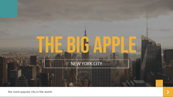 New York City- The Big Apple | Genially