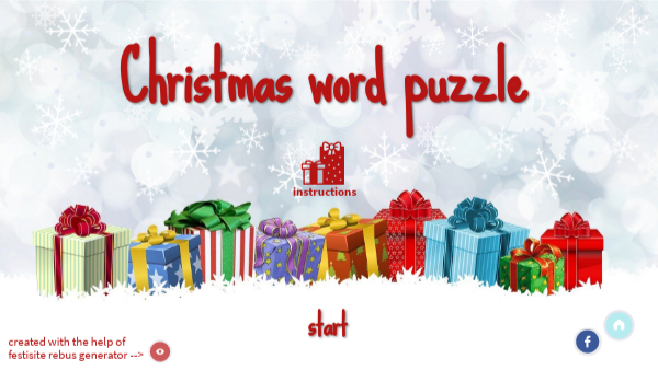 Christmas Word Puzzle | Genially