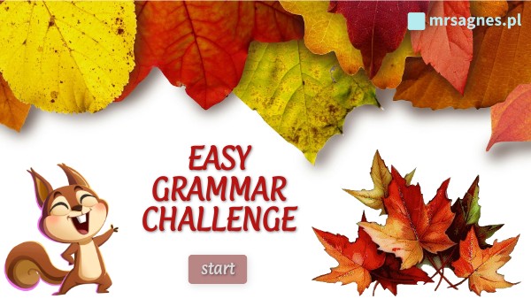 easy grammar challenge | Genially