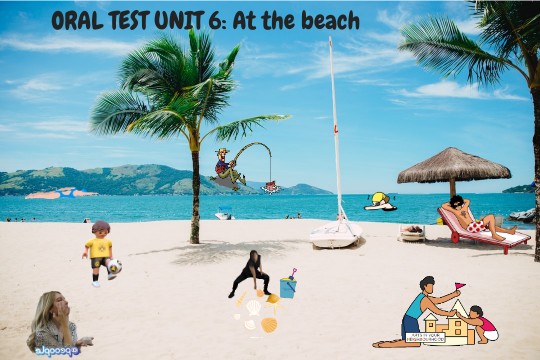 oral test at the beach