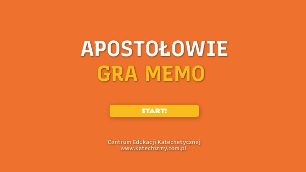 APOSTOŁOWIE - GRA MEMO | Genially