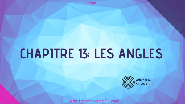 2021-Chapitre 13: Les angles | Genially