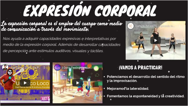 Expresión corporal 3º4º