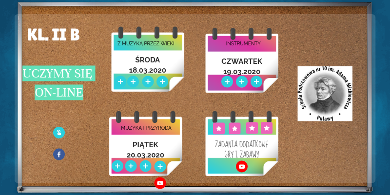 zadania klasa II B, SP 10 Puławy (l..Dąbrowska) | Genially