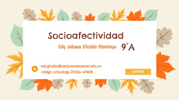 Socioafectividad 9°A