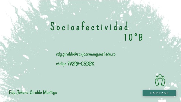 Socioafectividad 10°B