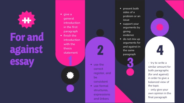 For and against essay