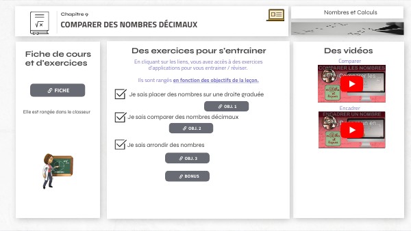 9 - Comparer des nombres décimaux