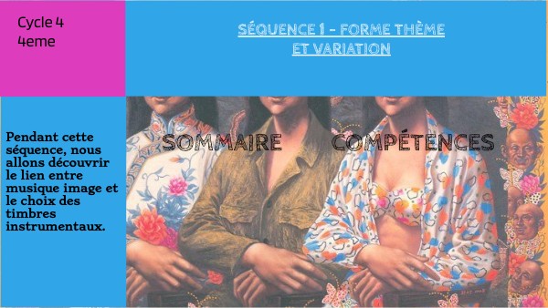 2023-24 - S1 - 4eme - Thème et variations | Genially