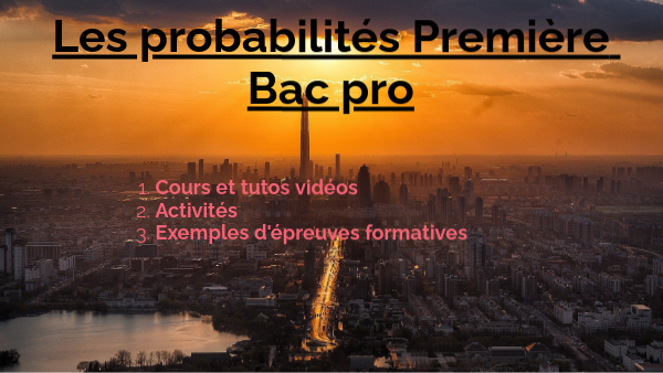 Proba première | Genially