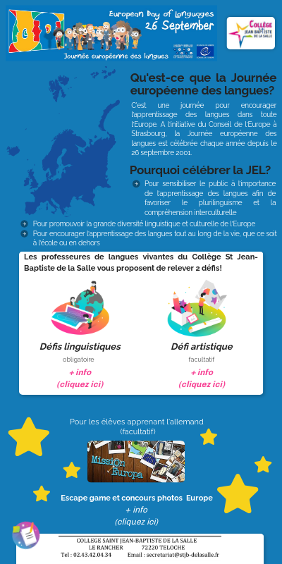 Journée européenne des langues 2024 | Genially