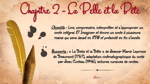 Chapitre 2 - La Belle et la Bête - 6e | Genially
