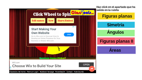 Ruleta matemáticas 6º | Genially
