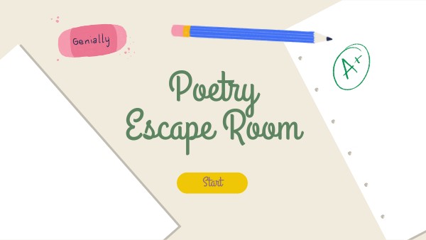 Poetry Escape | Genially