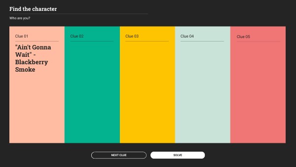 CLUE CHARACTER - EG | Genially