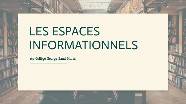 S1 : les espaces informationnels | Genially