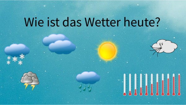Wie ist das Wetter heute? 1