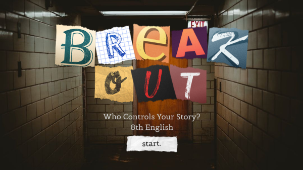8th English Escape Room - Who Controls Your Story? | Genially
