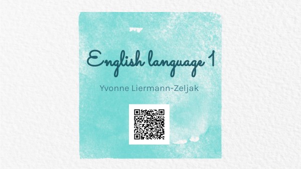 English language 1 - stručni | Genially