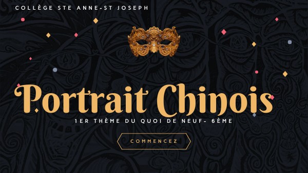 Portrait Chinois Kd9 6ème Genially
