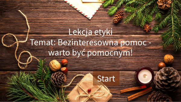 Etyka - bezinteresowna pomoc | Genially