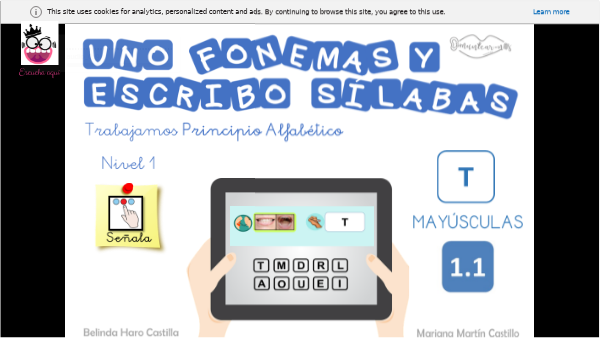 UNO FONEMAS Y ESCRIBO SÍLABAS T 1.1