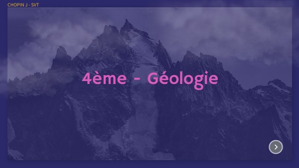 4ème GEOLOGIE | Genially