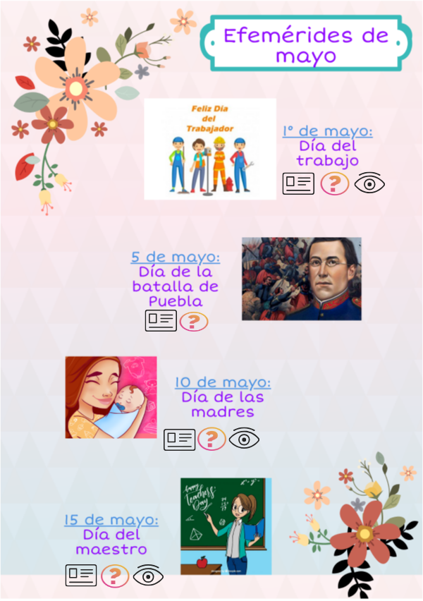 Efemérides de mayo | Genially