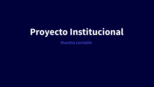 PROYECTO MUESTRA CONTABLE