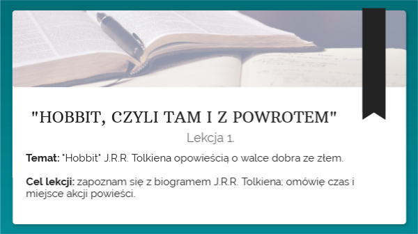 Hobbit lekcja 1. | Genially