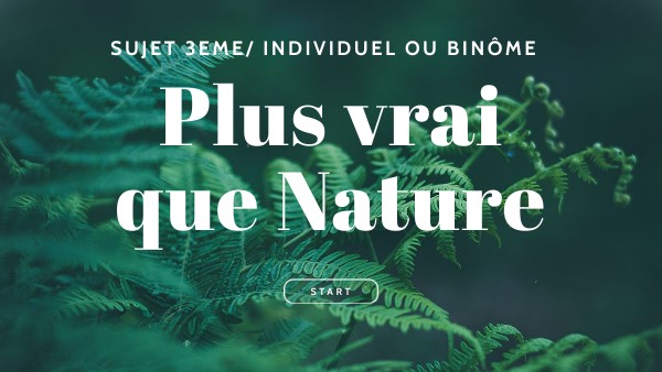 400 cm2 de NATURE | Genially