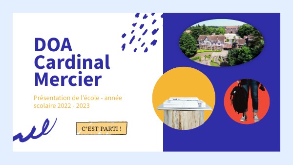 Présentation virtuelle du 1er degré du Collège Cardinal Mercier (DOA ...