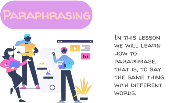 Paraphrasing | Genially