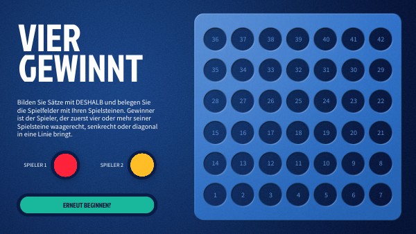CONNECT FOUR GAME | Genially