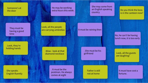 Modal deduction - make pairs | Genially