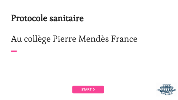 Protocole sanitaire | Genially