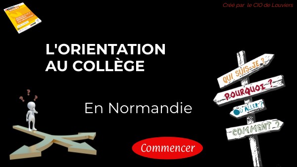 L'orientation au collège-Louviers | Genially