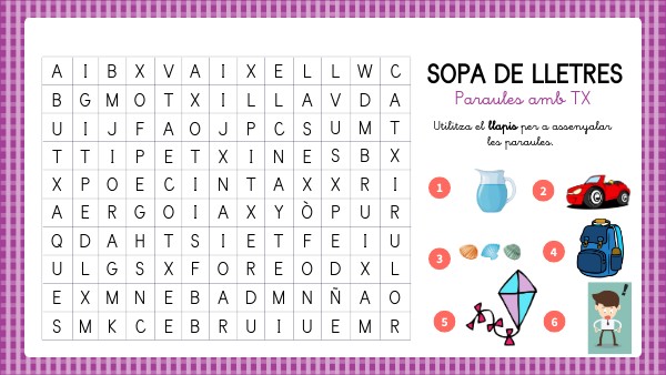 SOPA DE LLETRES - TX | Genially