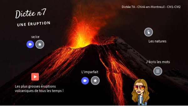 Dictée n°7A - Une éruption | Genially