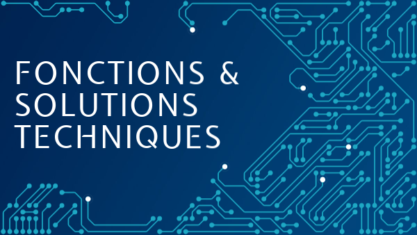 Fonctions & solutions techniques | Genially